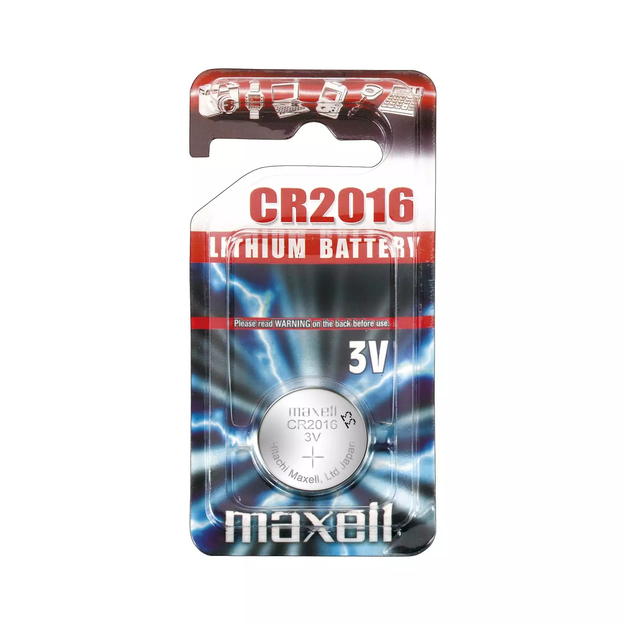 Maxell CR2016 lithium-nappiparisto 3V - Motormarket verkkokauppa
