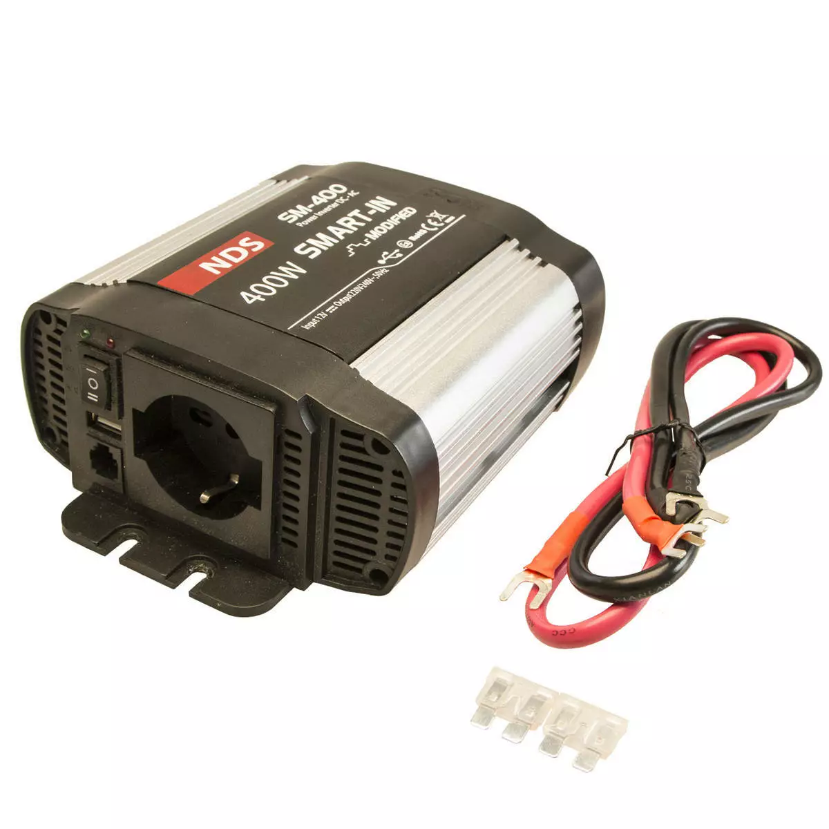 Invertteri Smart in modified sine 400W Modifioitu siniaalto, 12V ...