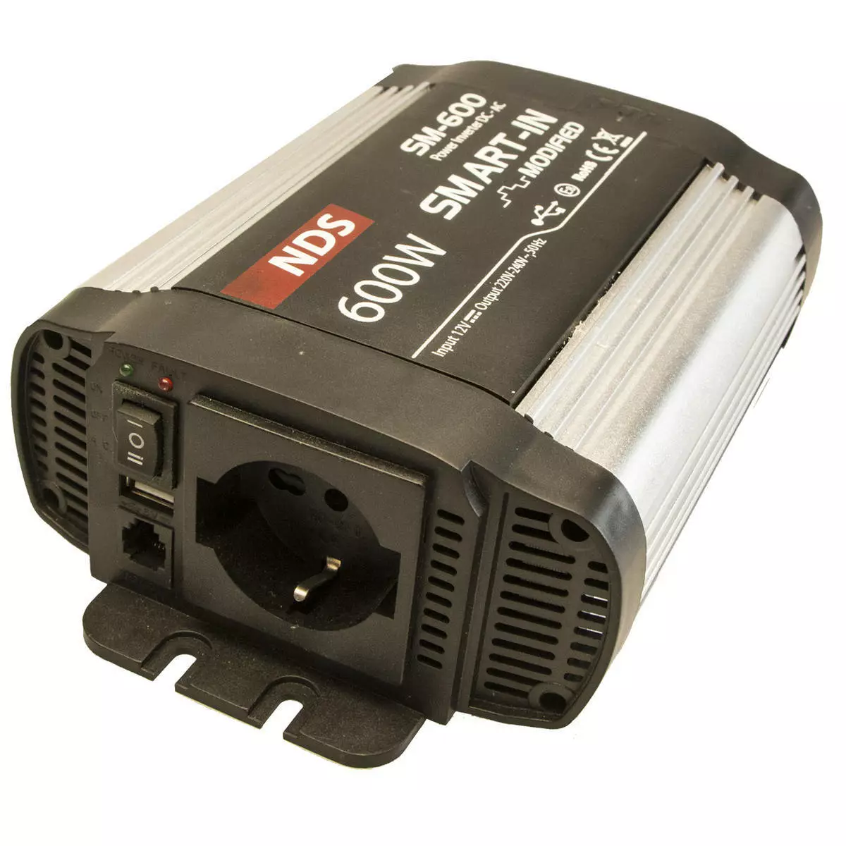 Invertteri Smart in modified sine 600W, Modifioitu siniaalto, 12V ...