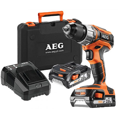 Akkuporakone akulla 18V 2,0 AH LI-ION BS 18C2 AEG - Motormarket verkkokauppa