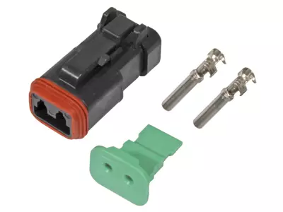 Deutsch DT Liitin / Pistoke 2-pin. Naaras 0.75-2mm² Nordic ...