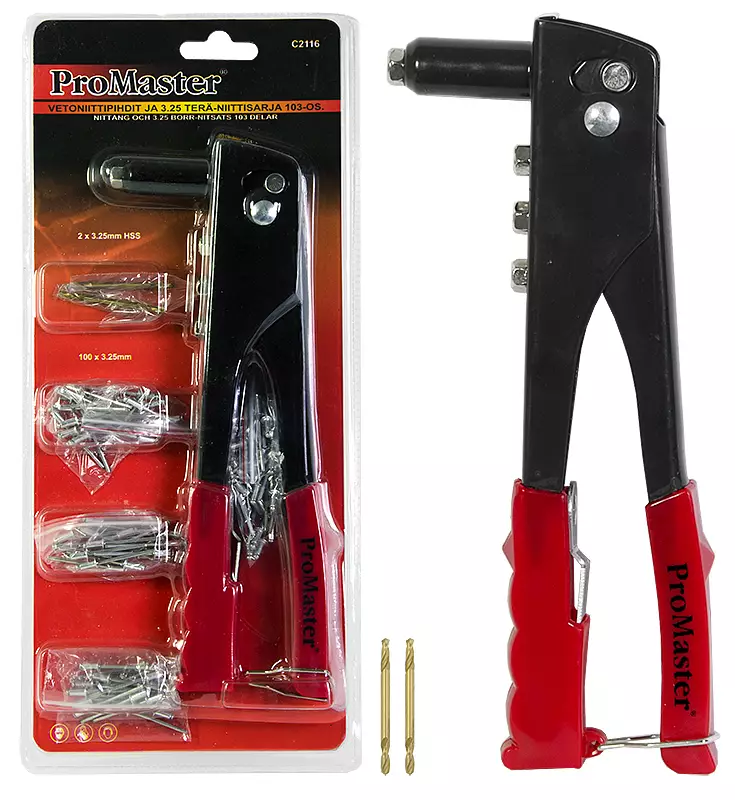 Vetoniittipihti-Pora-Niittisarja 3.25 10 - Motormarket verkkokauppa