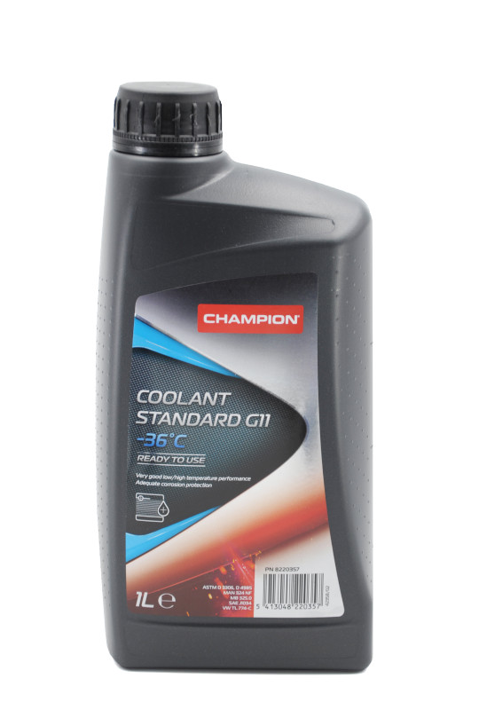 Champion Coolant -36°C Standard G11 1L - Motormarketverkkokauppa