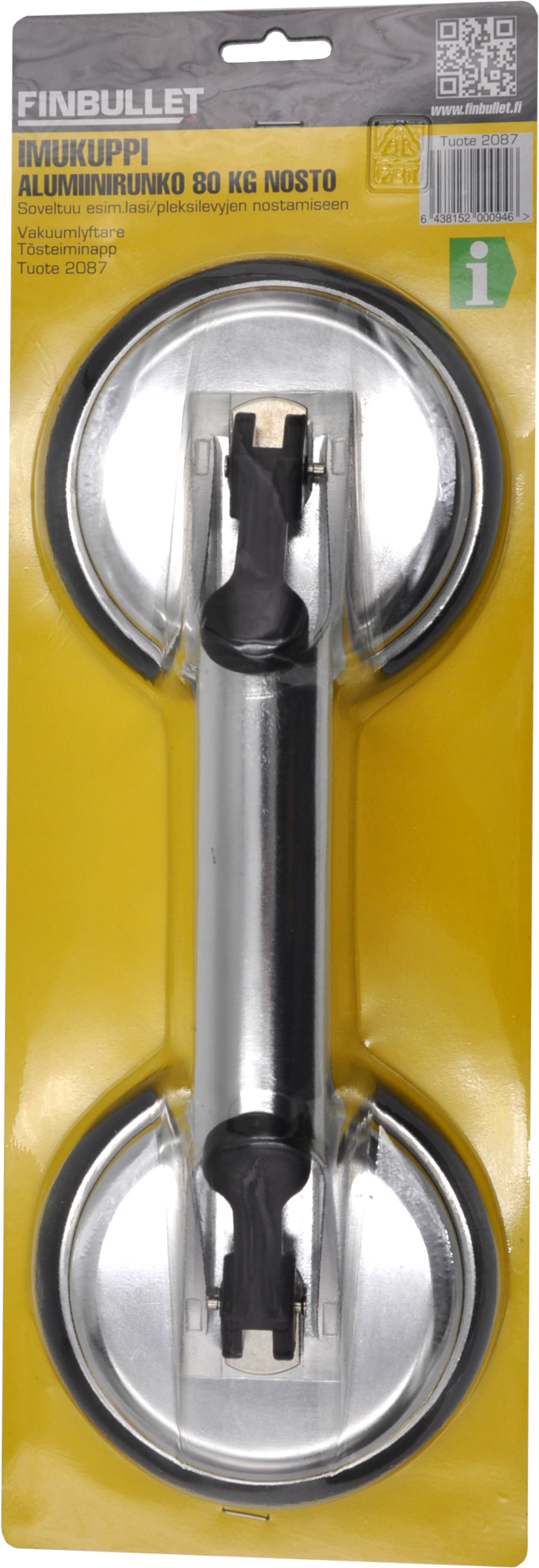 Imukuppi 2 Kuppia 80 Kg, Alumiinirunko - Motormarket verkkokauppa